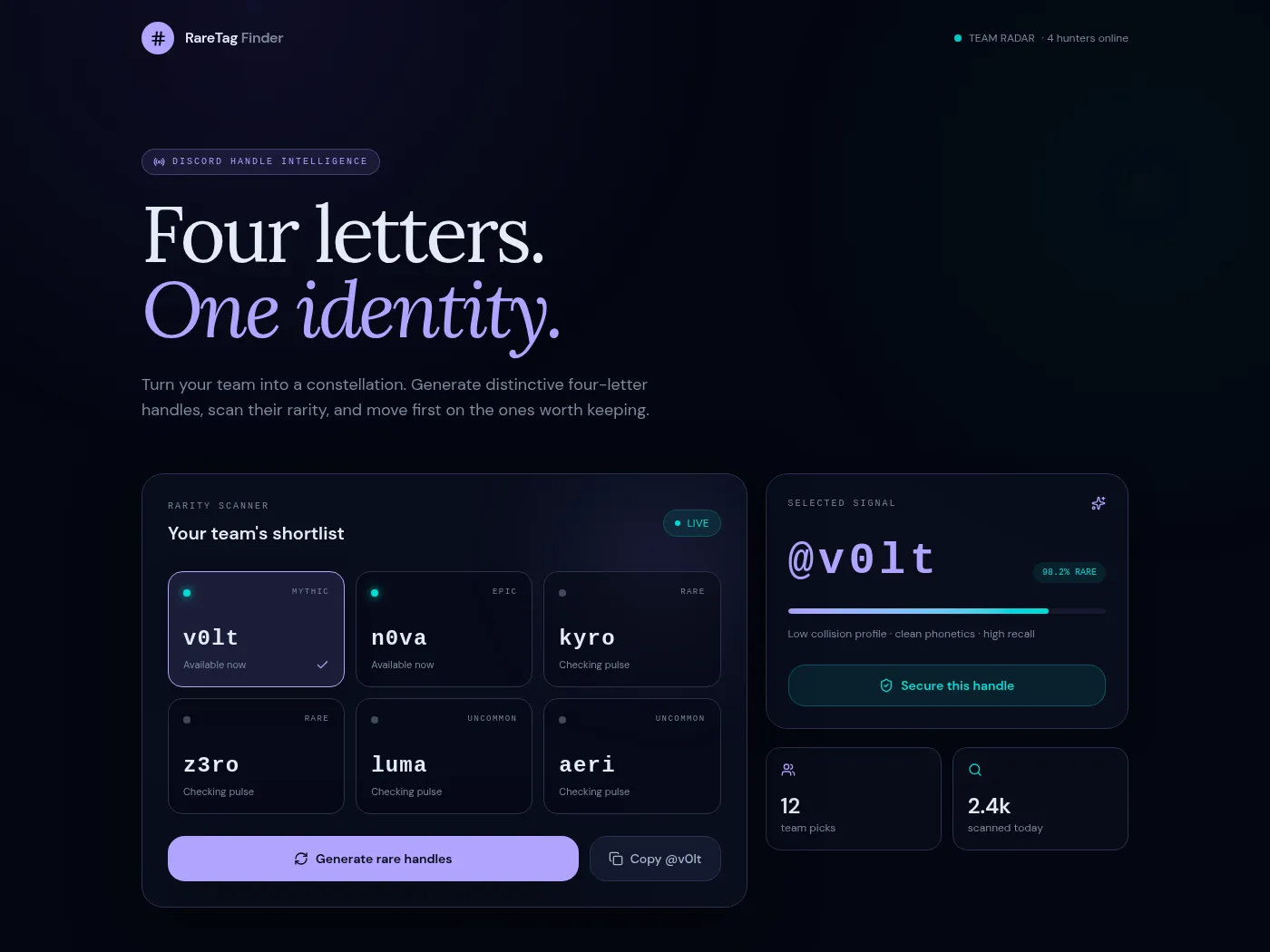 RareTag Finder