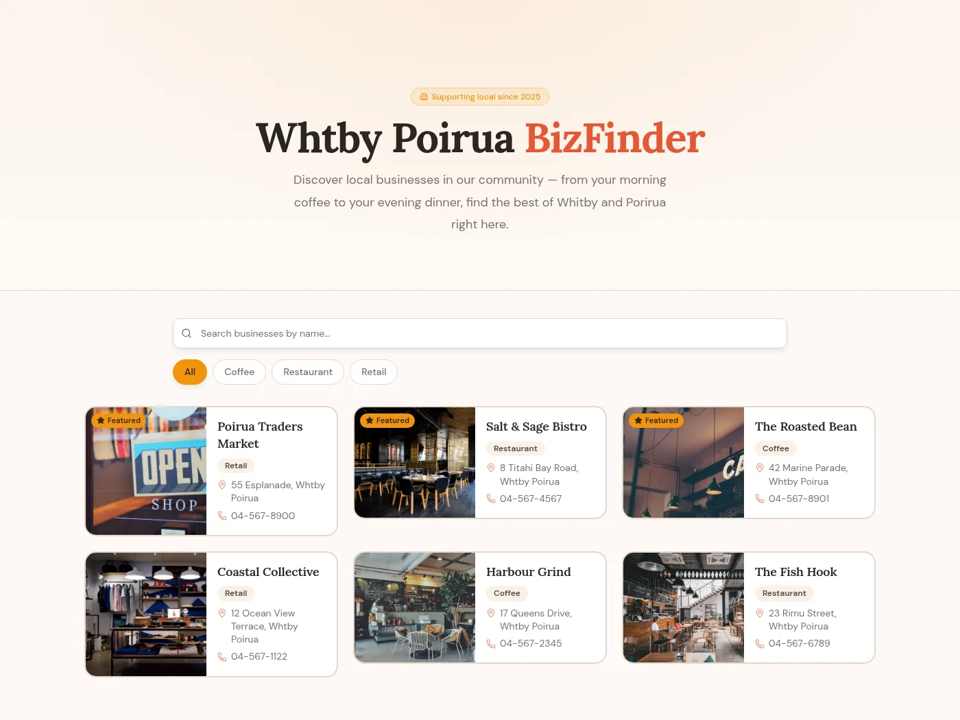 Whtby Poirua BizFinder