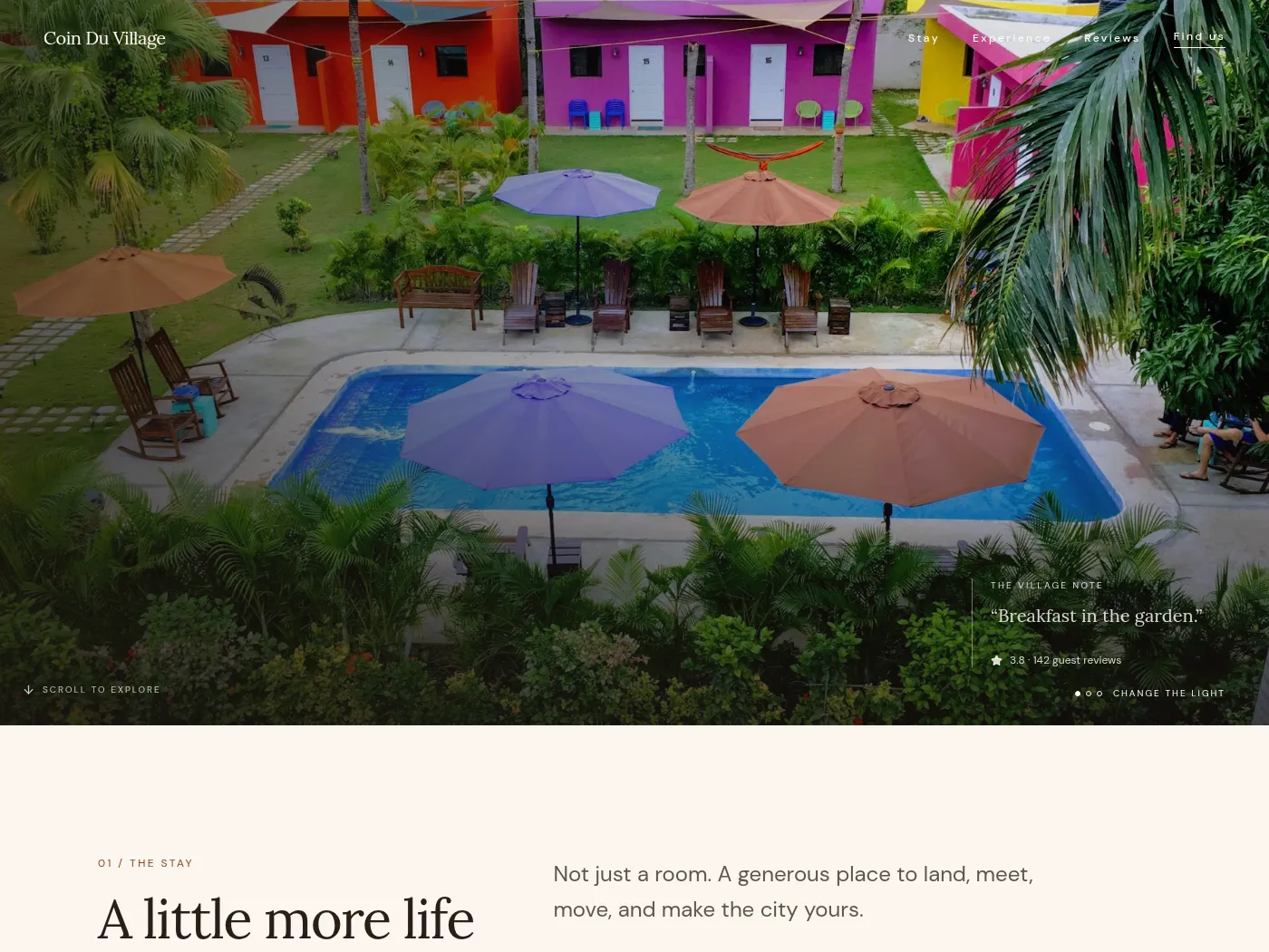 Village Hotel Sales Site