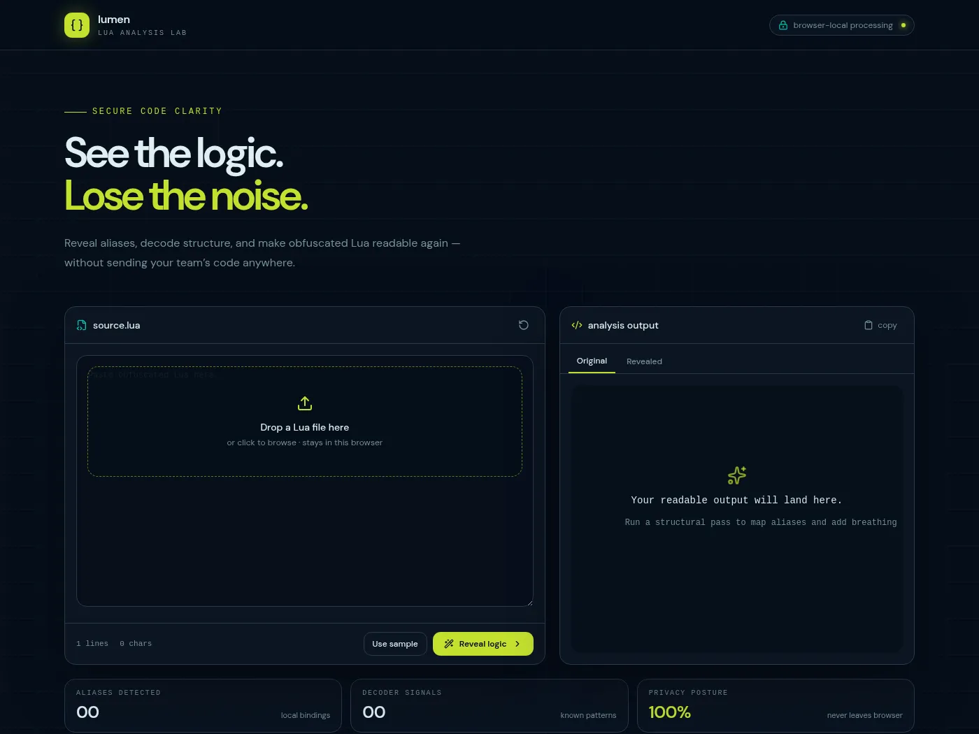 Lua Deobfuscator Web