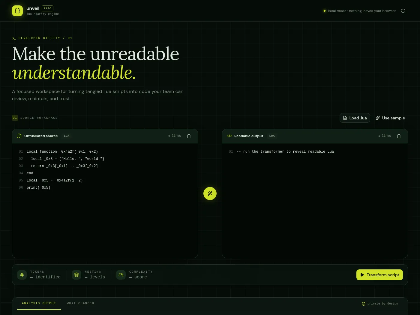 Lua Code Deobfuscator
