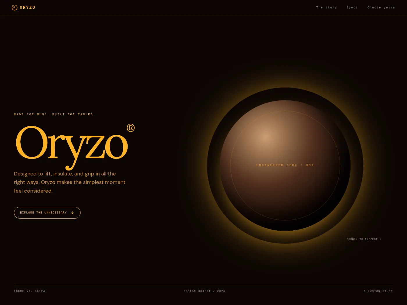 Oryzo AI Landing Page