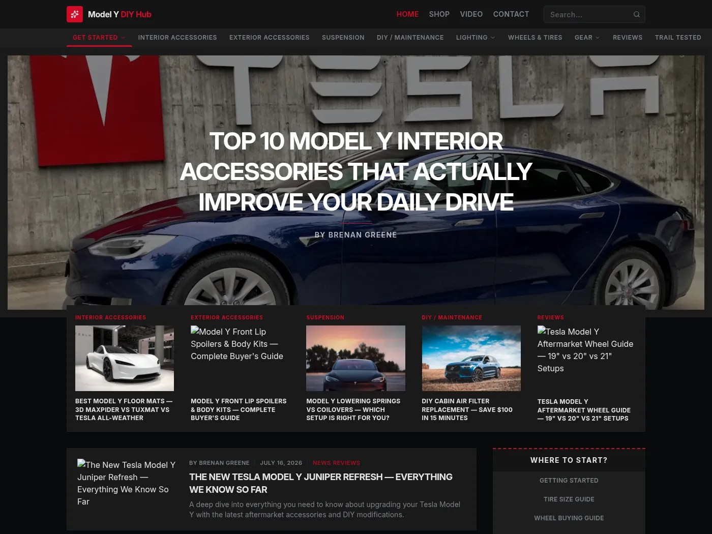 Model Y DIY Hub