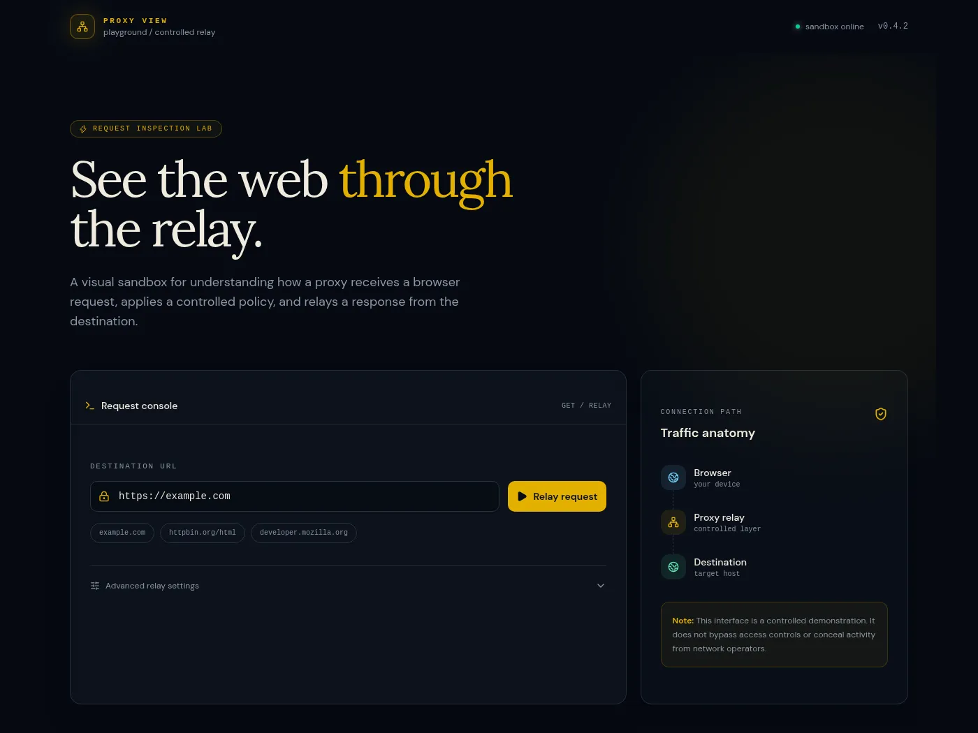 Proxy View Playground