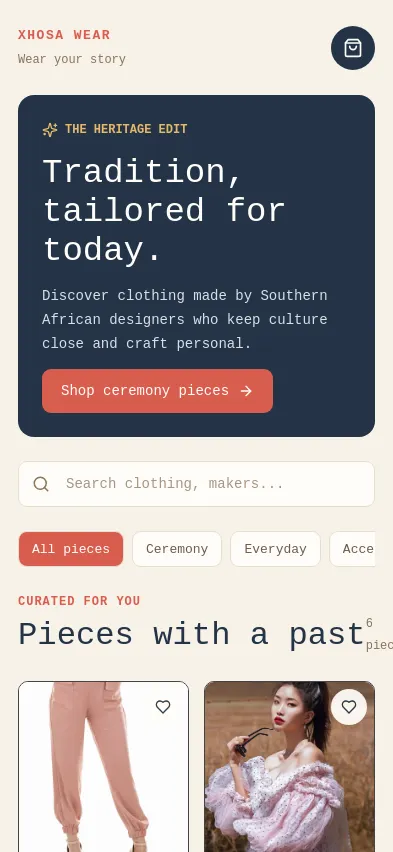 Xhosa Wear Marketplace