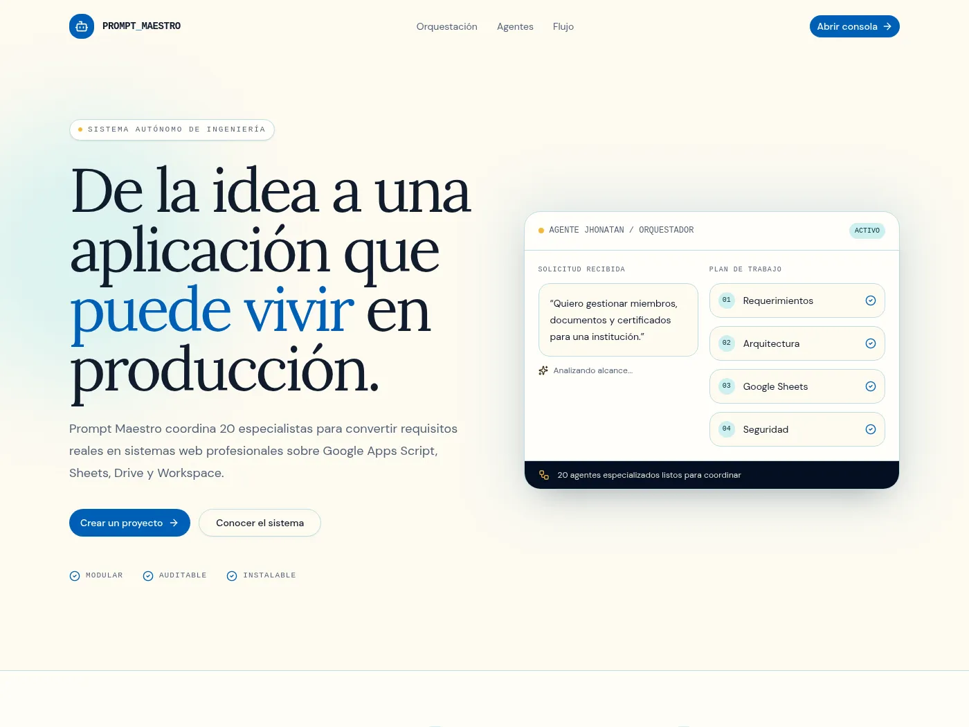 Prompt Maestro System