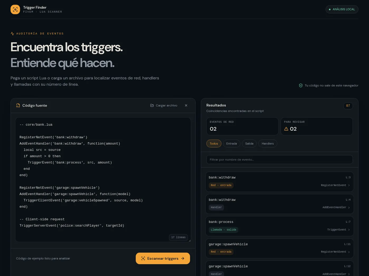 FiveM Trigger Finder
