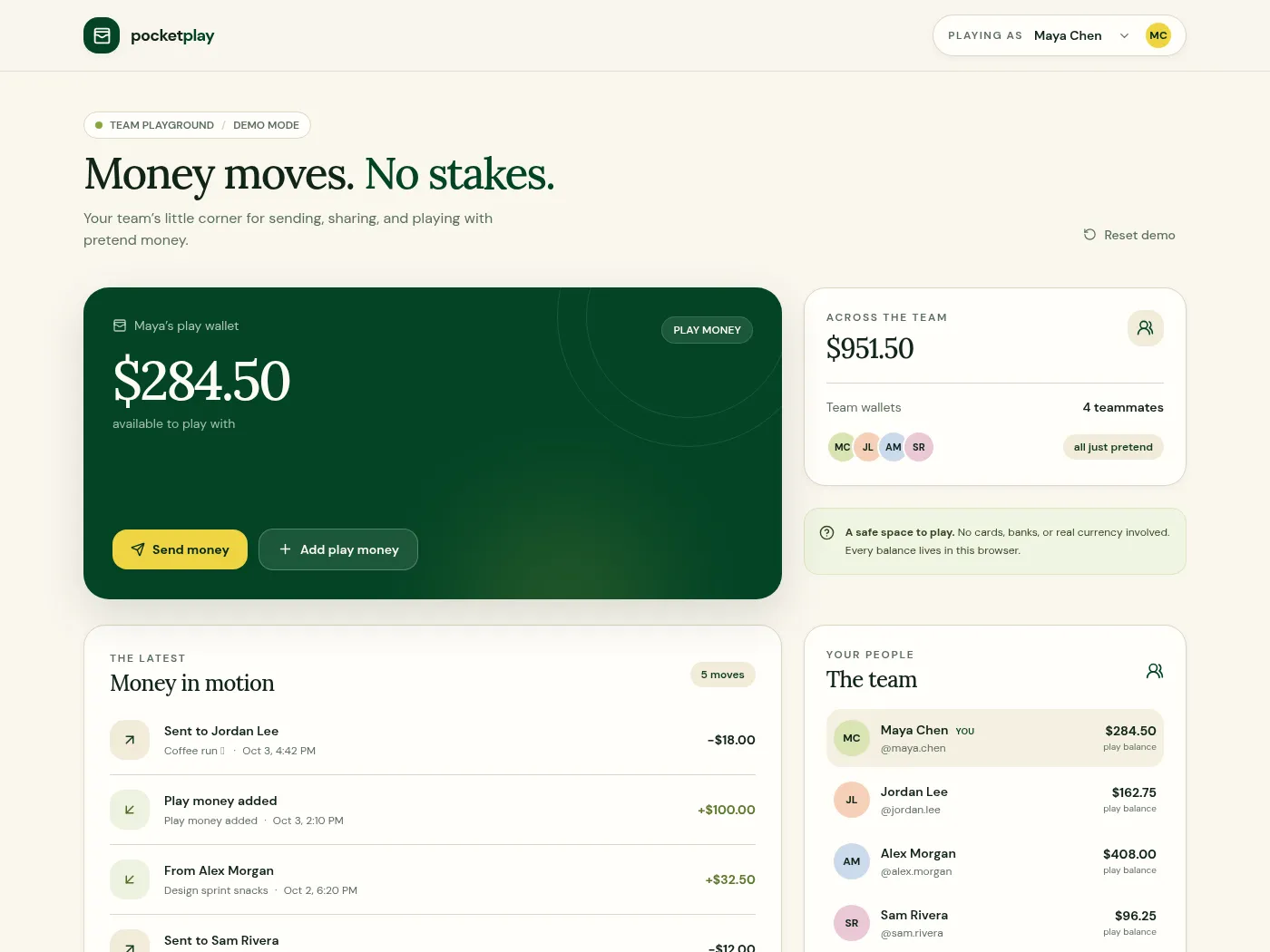 MockPay Playground