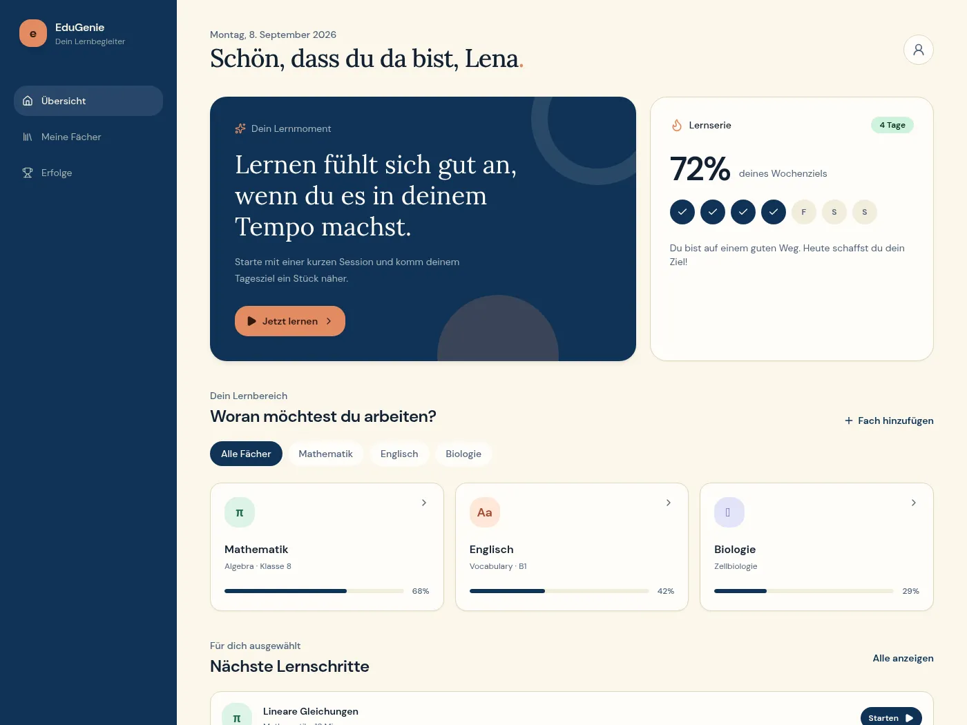 EduGenie Lern-App