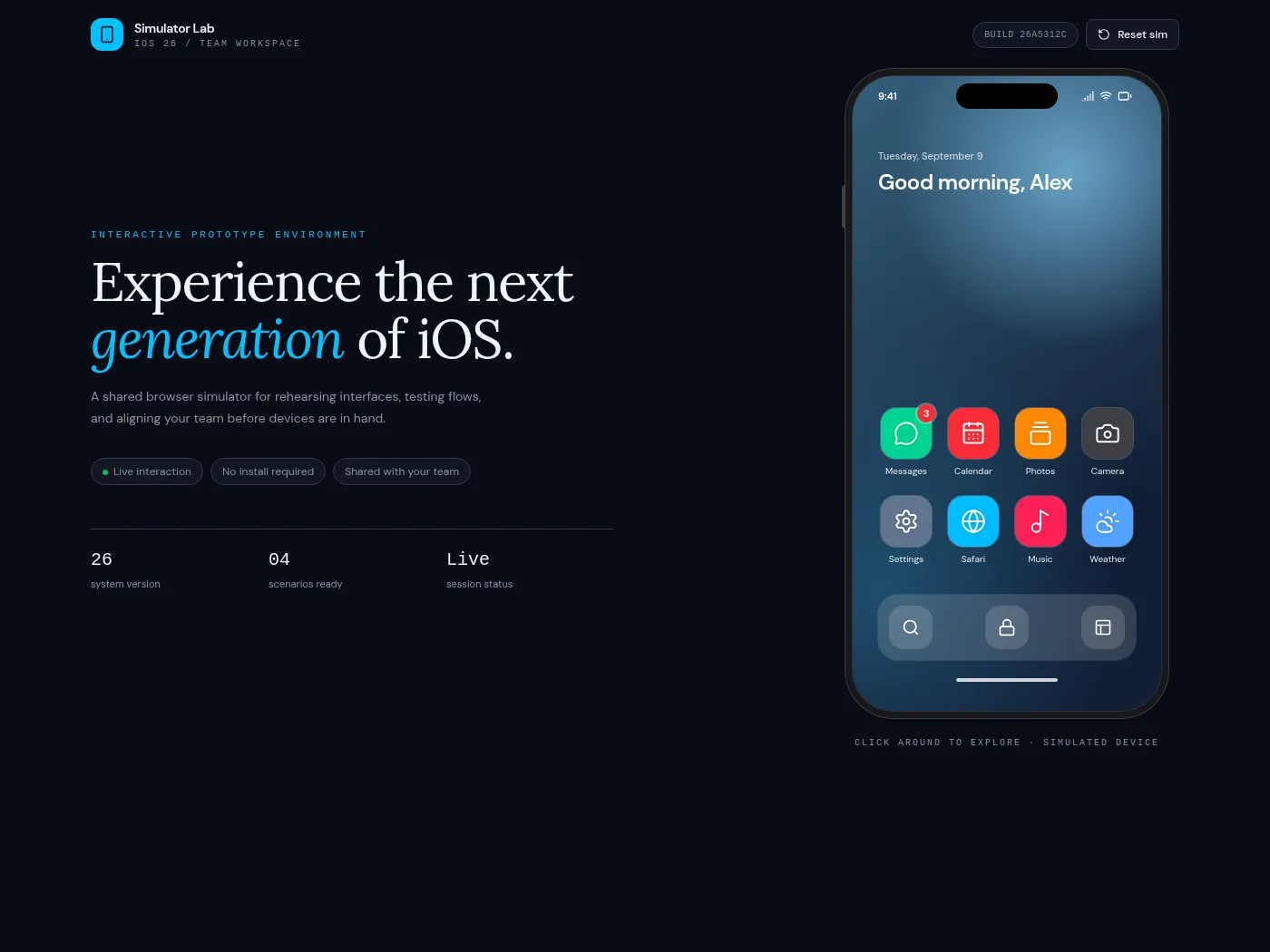 iOS 26 Simulator