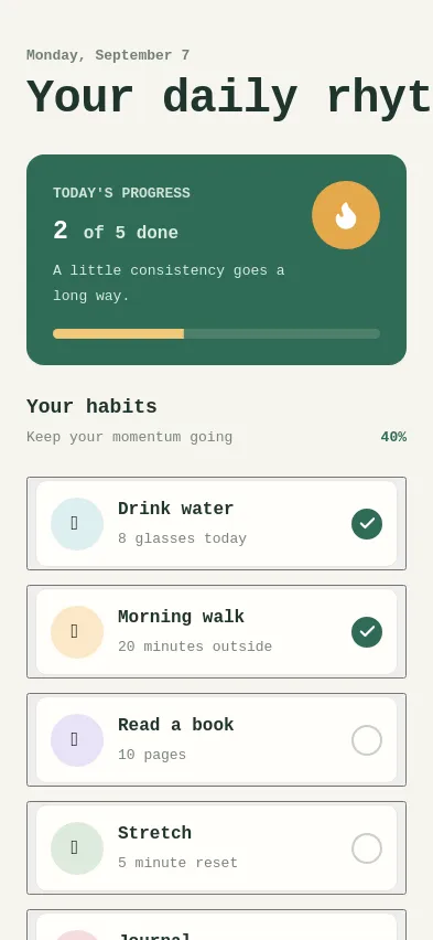 Habit Tracker Mobile