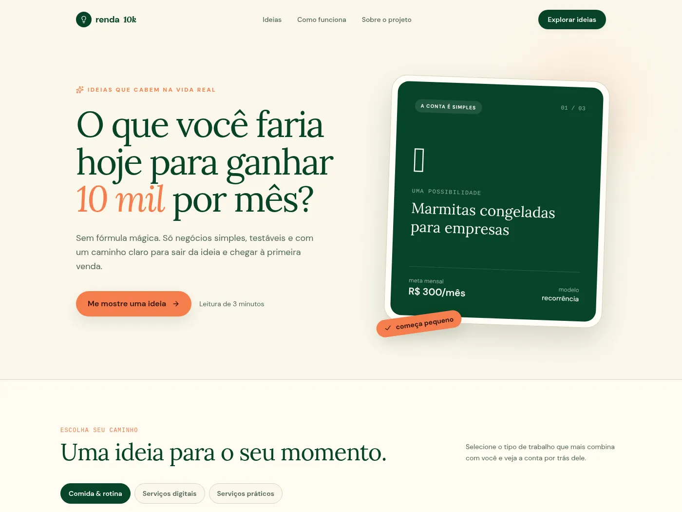 Renda10k Ideas Hub