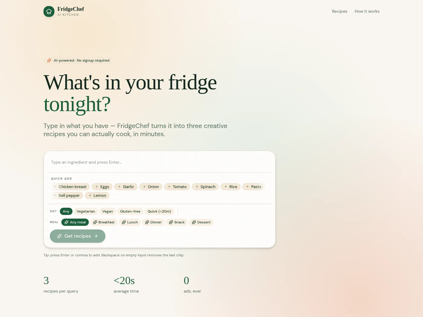 FridgeChef AI