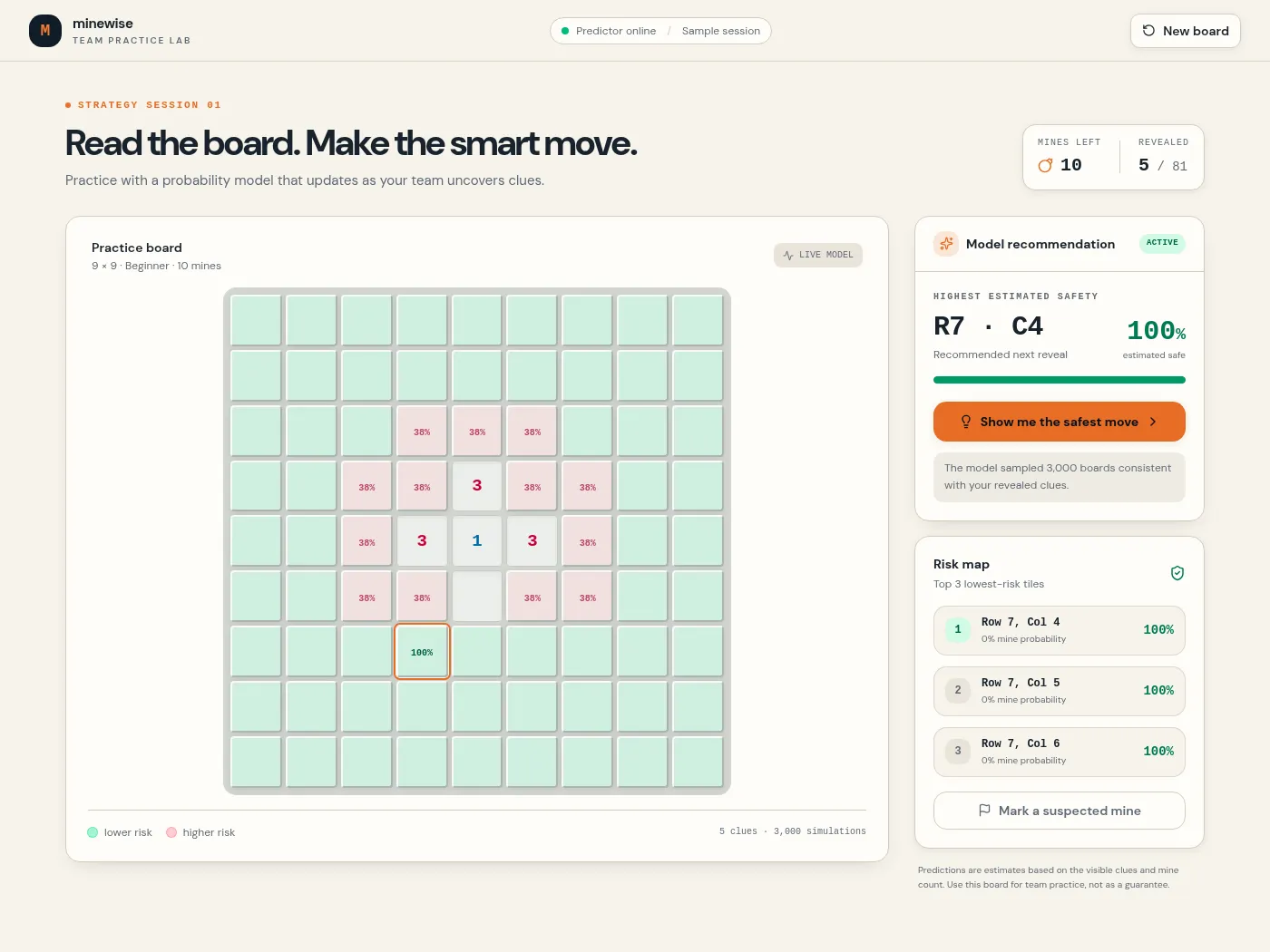 Minesweeper AI Predictor