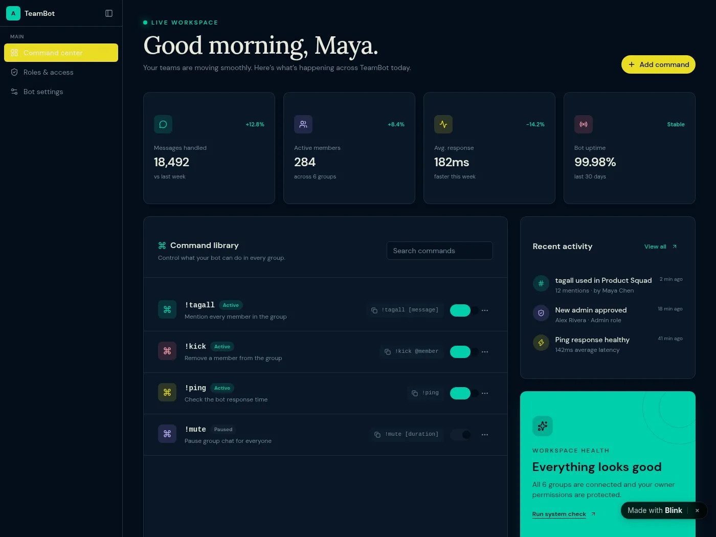 TeamBot Admin Suite