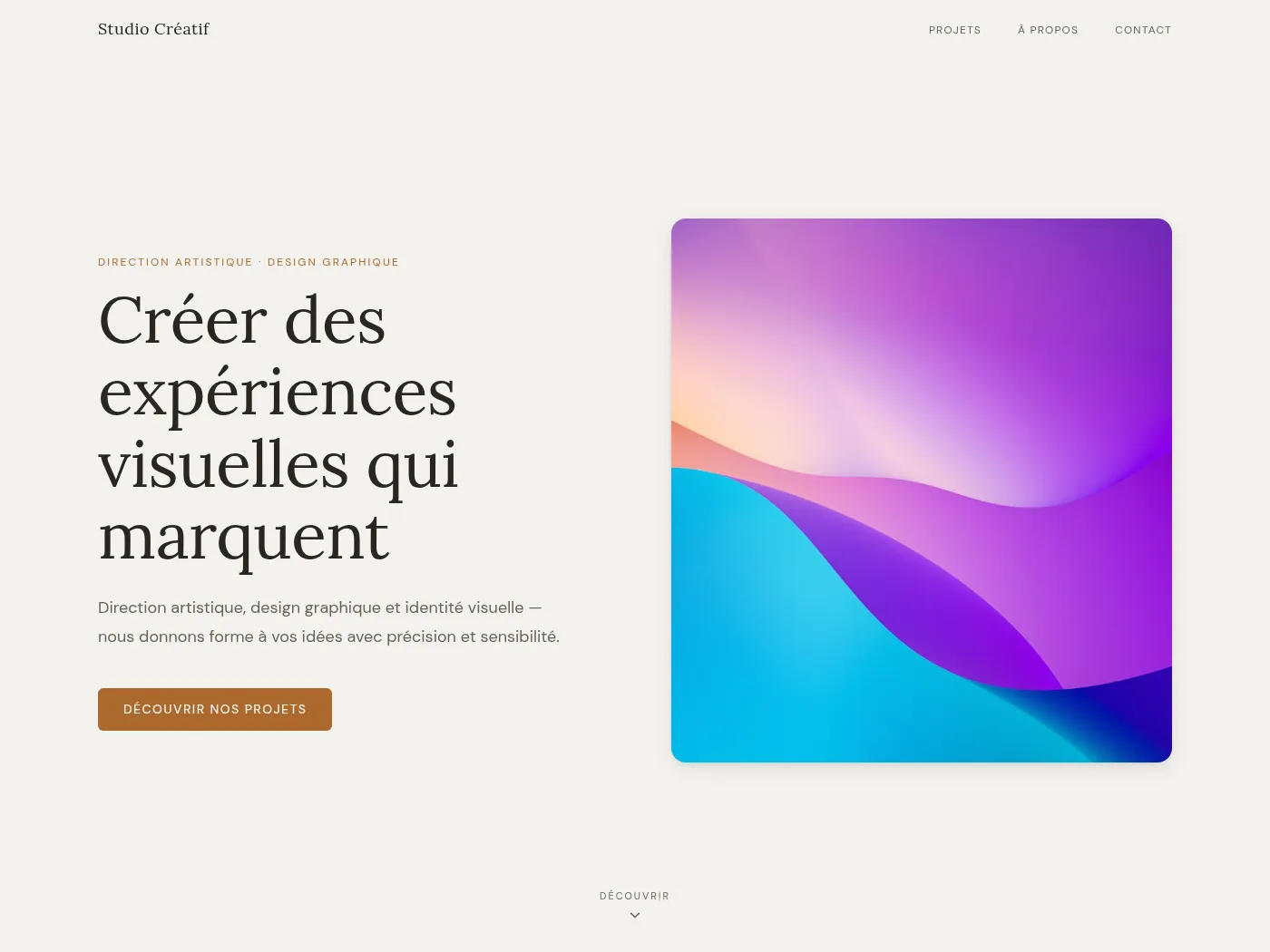 Site Web Créatif