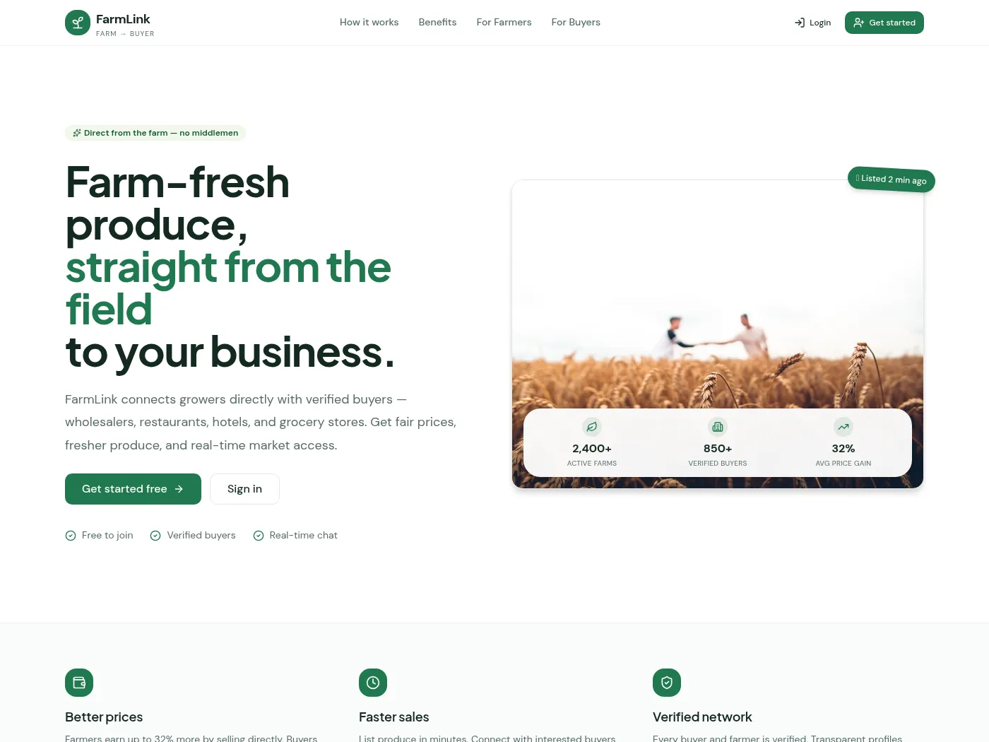 FarmLink Marketplace