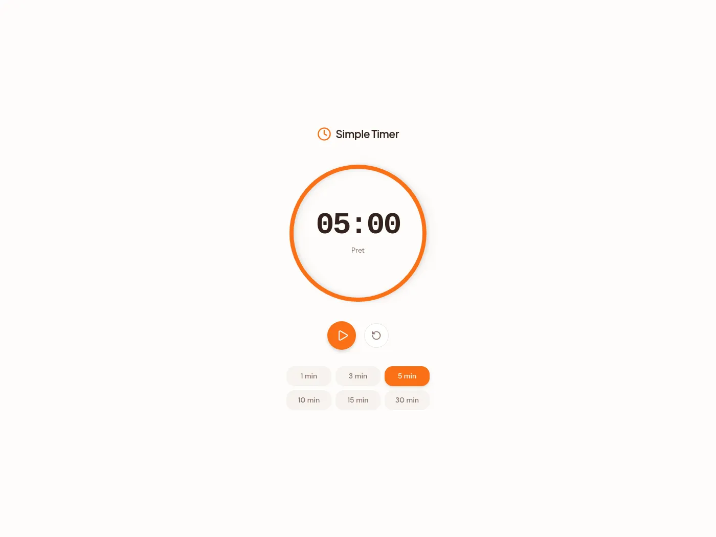 Simple Timer App