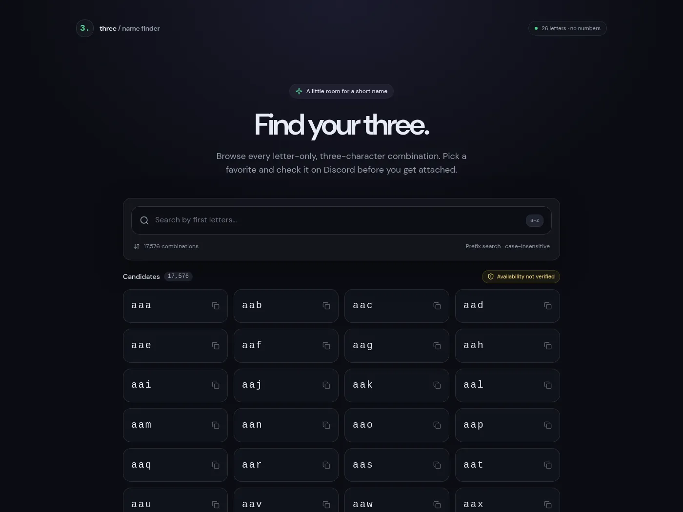 Discord Name Finder
