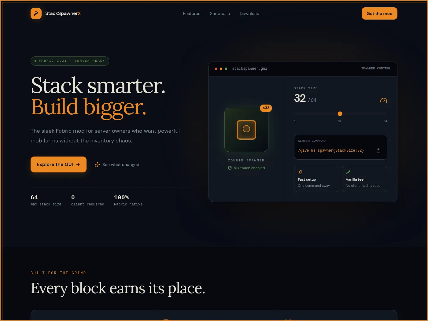 StackSpawnerX Mod GUI