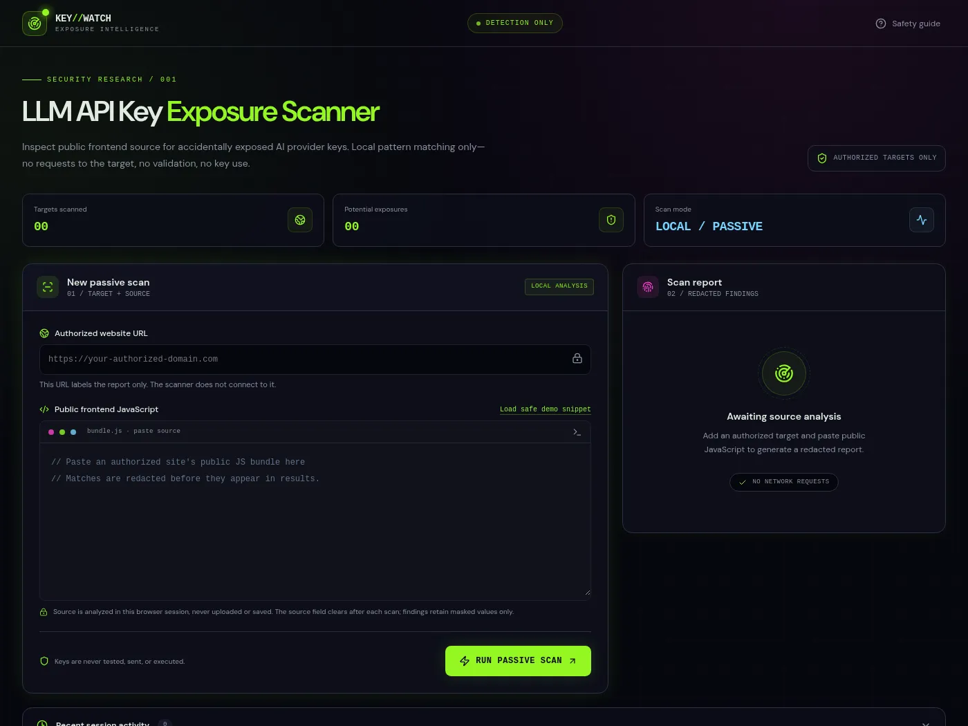 Cyberpunk LLM KeyScanner (Remix)