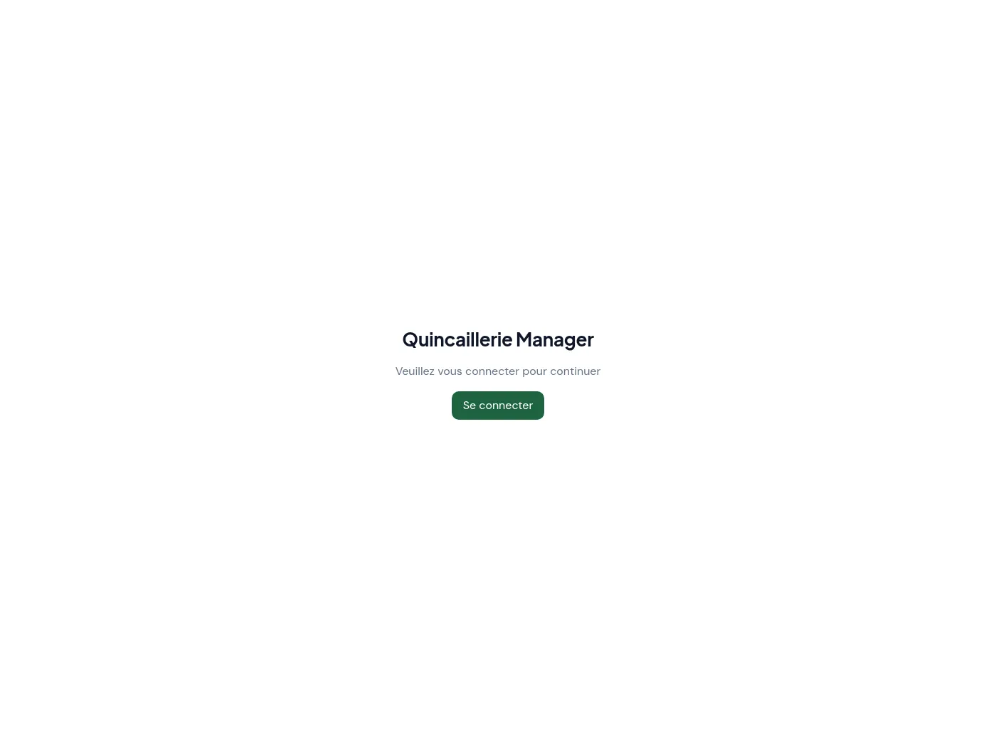 Quincaillerie Manager