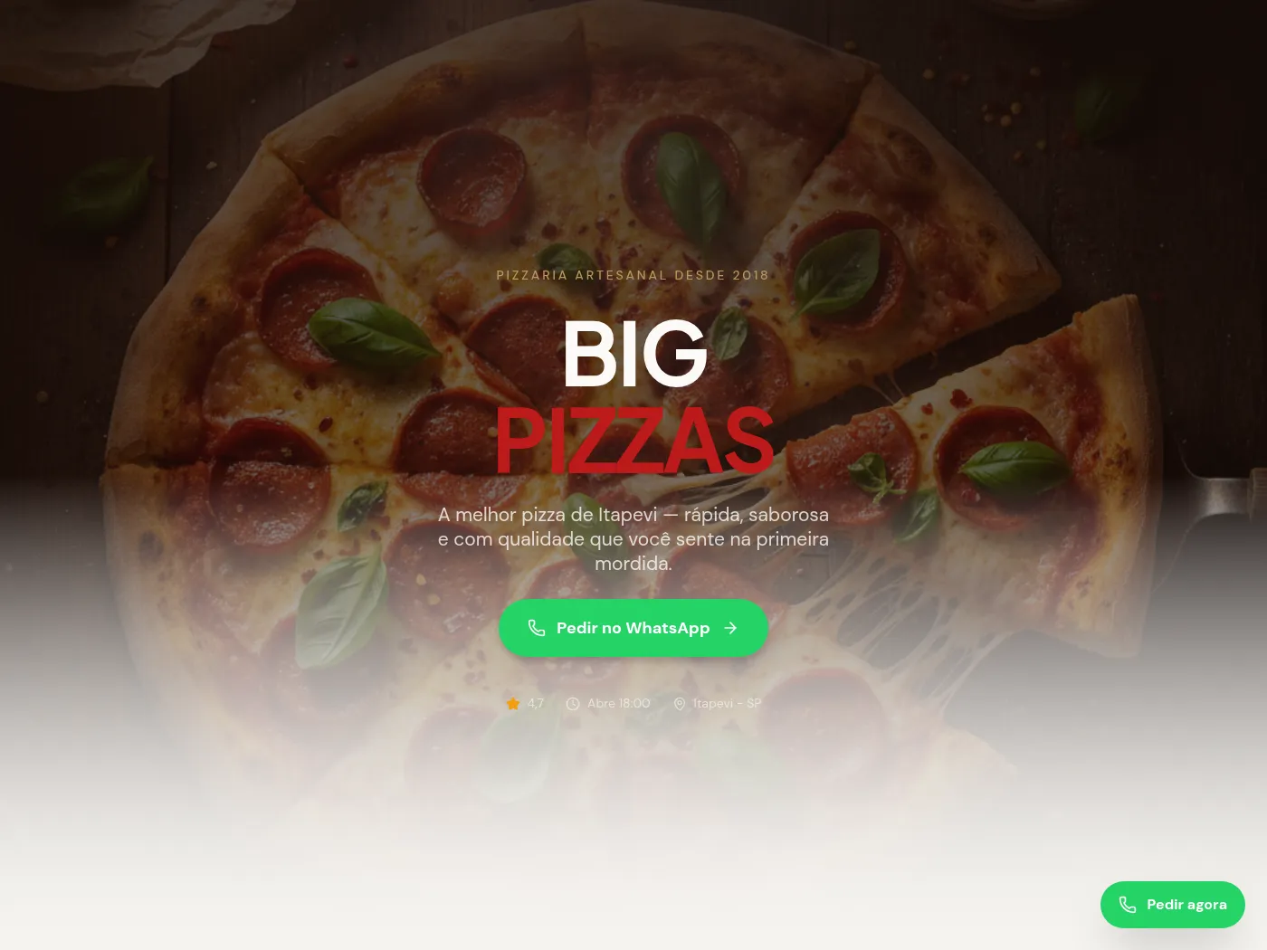 Big Pizzas Web
