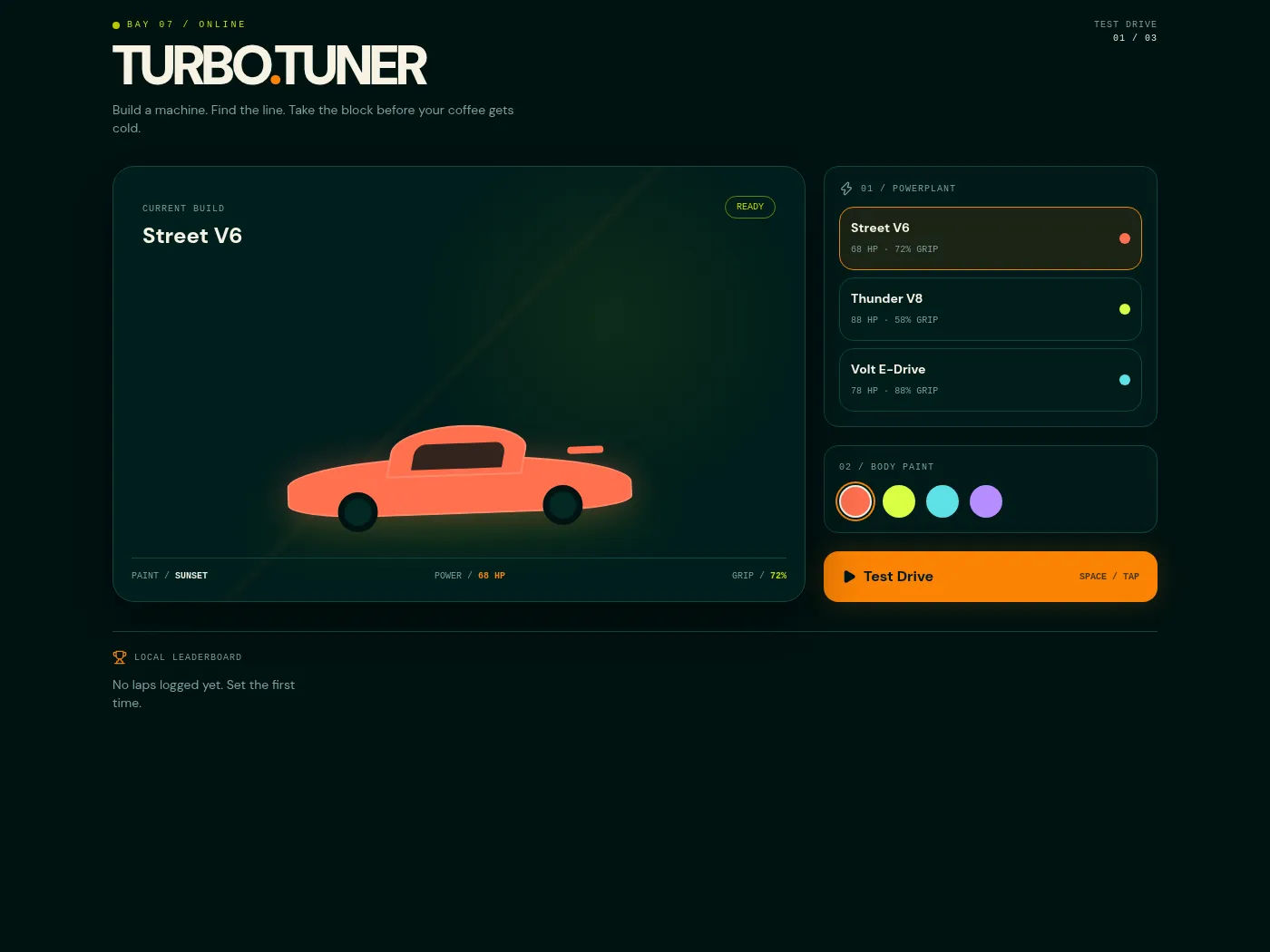 Turbo Tuner Garage