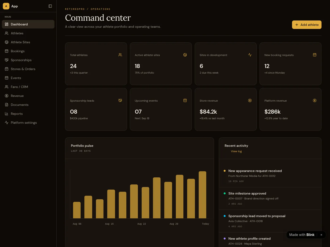 RetiredPro Platform