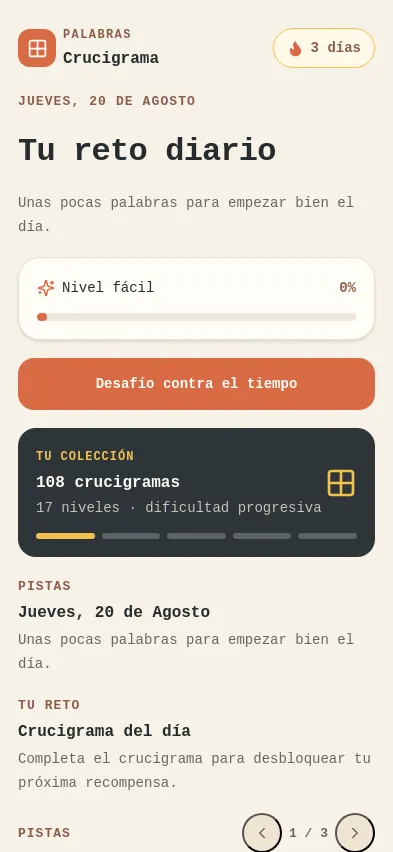 Crucigramas Móvil