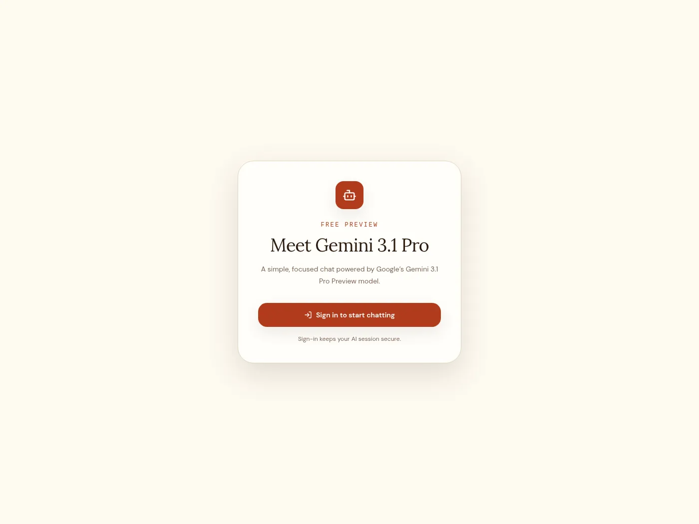 Gemini 3.1 Pro Chat