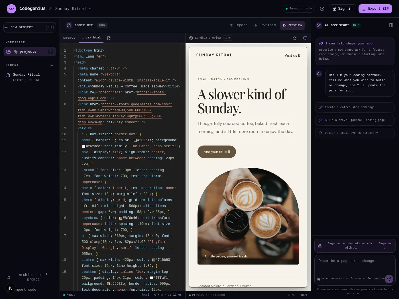 CodeGenius Platform