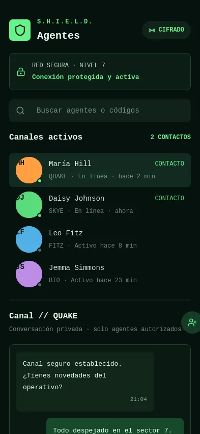 Agentes de SHIELD Chat