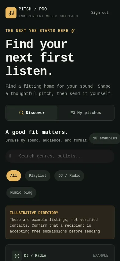 Playlist Pitch Pro