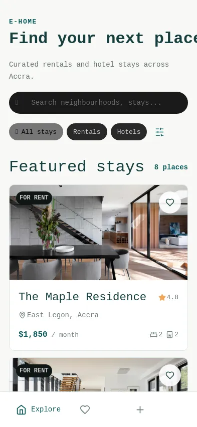 E-HOME Android Marketplace