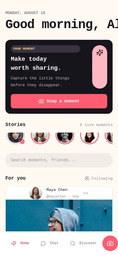 SnapClone Social App