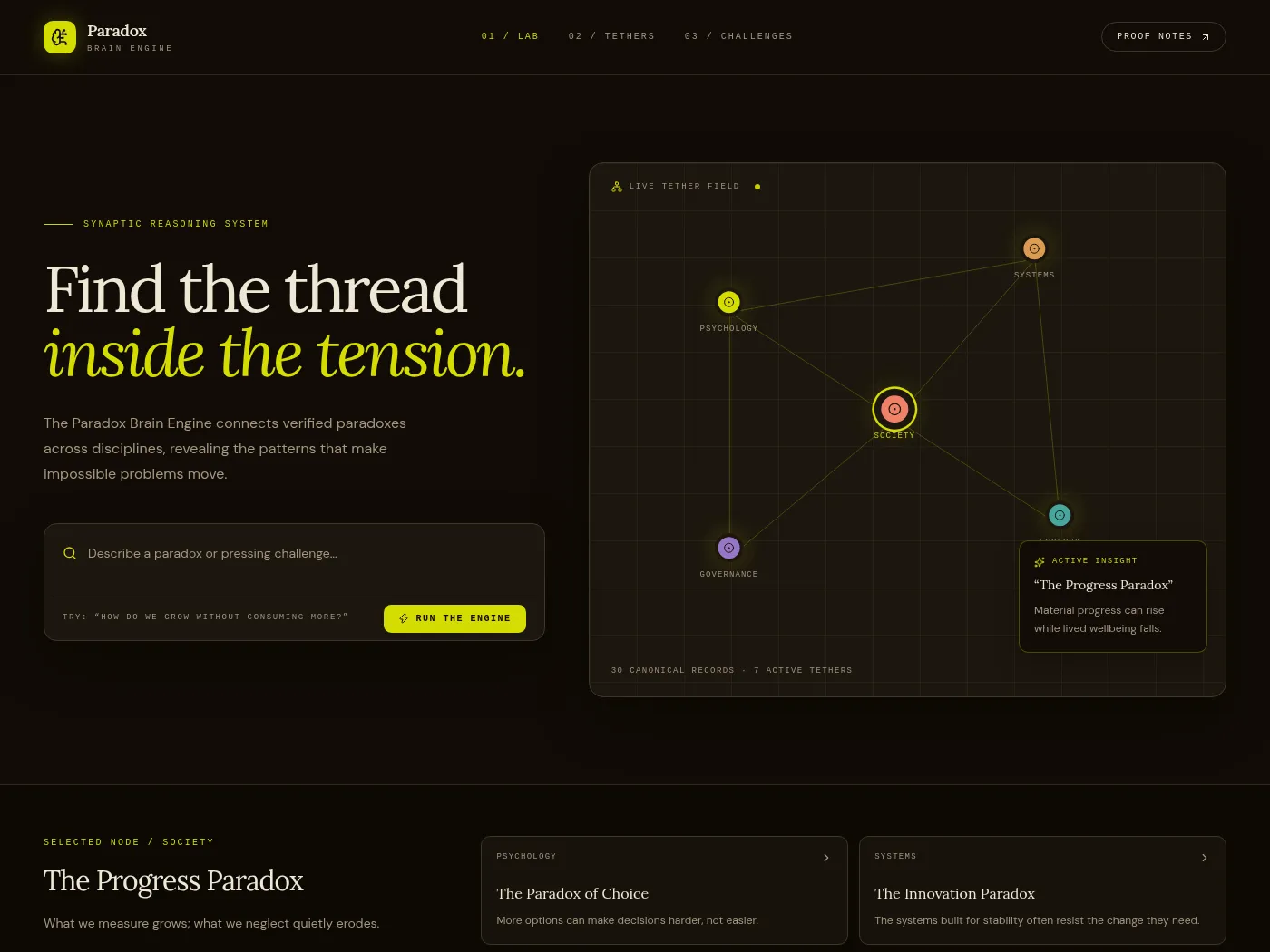 Paradox Brain Engine