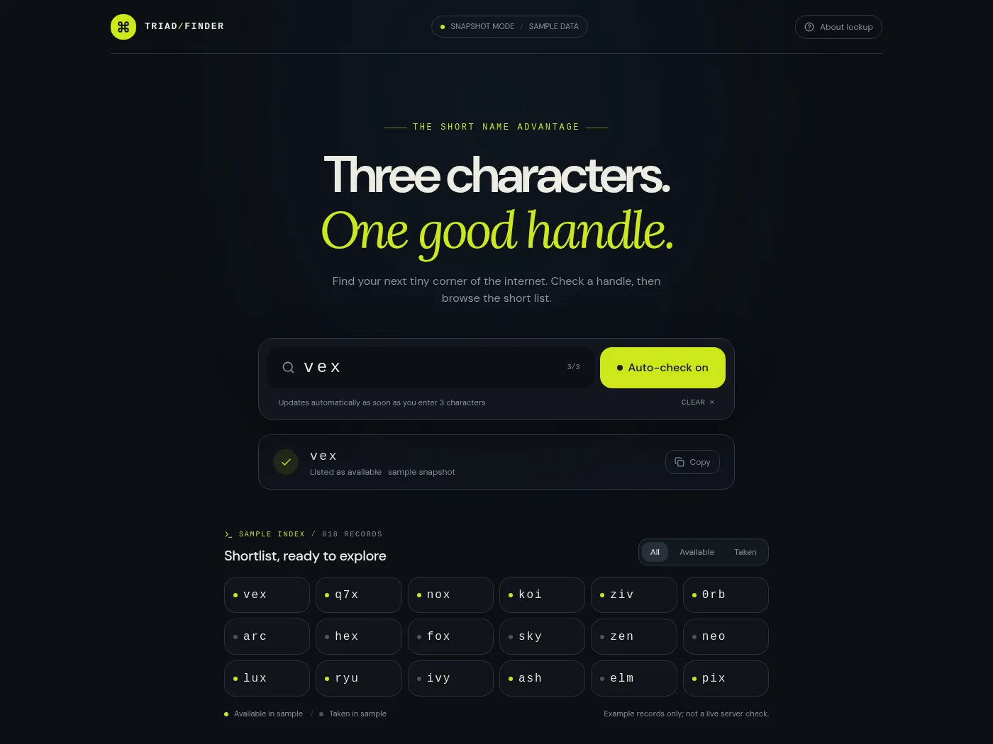 3C Username Finder
