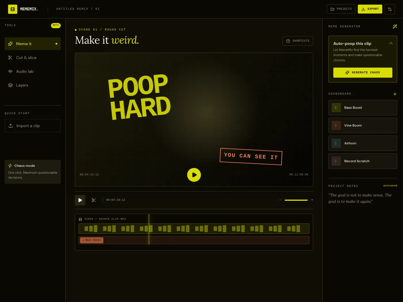MemeMix Video Studio