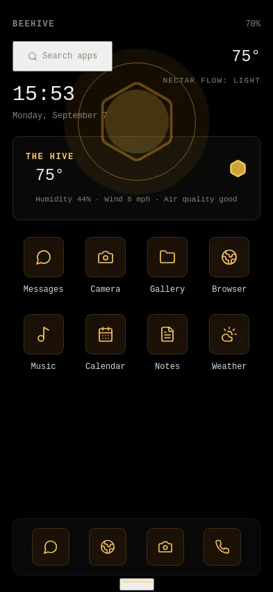Beehive Home Launcher