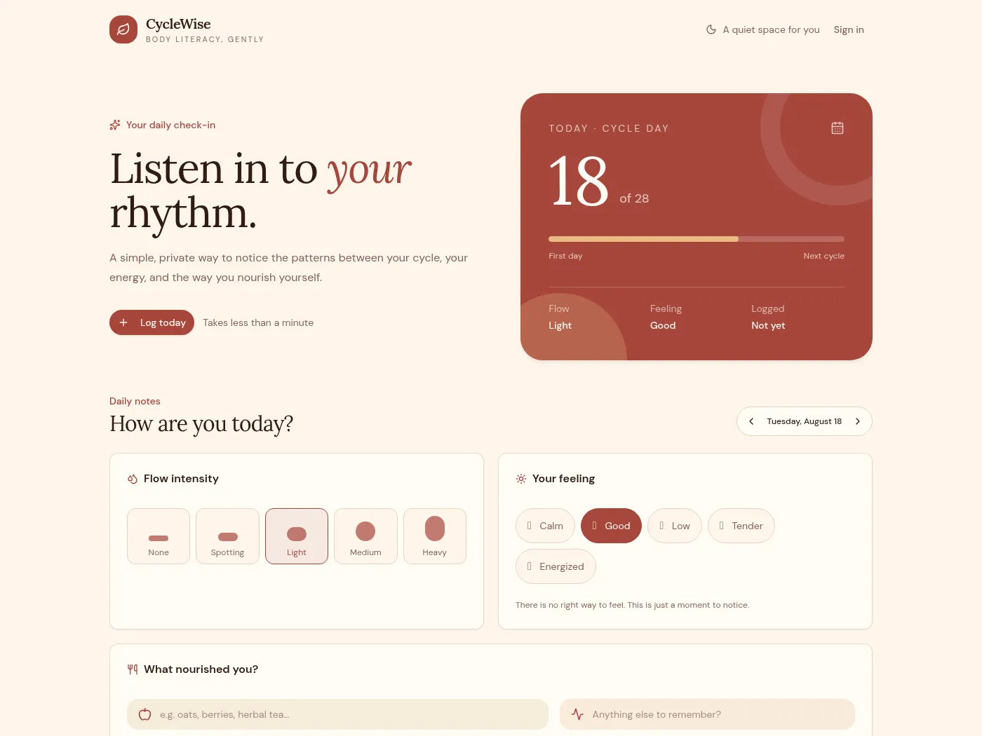 CycleWise Tracker
