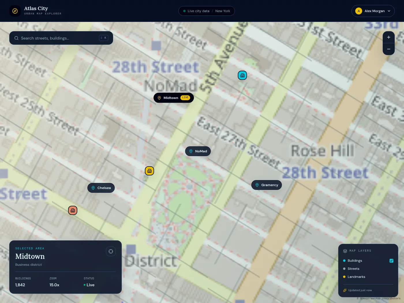 Urban Map Explorer