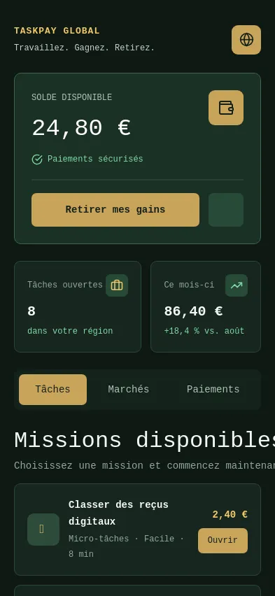TaskPay Global App