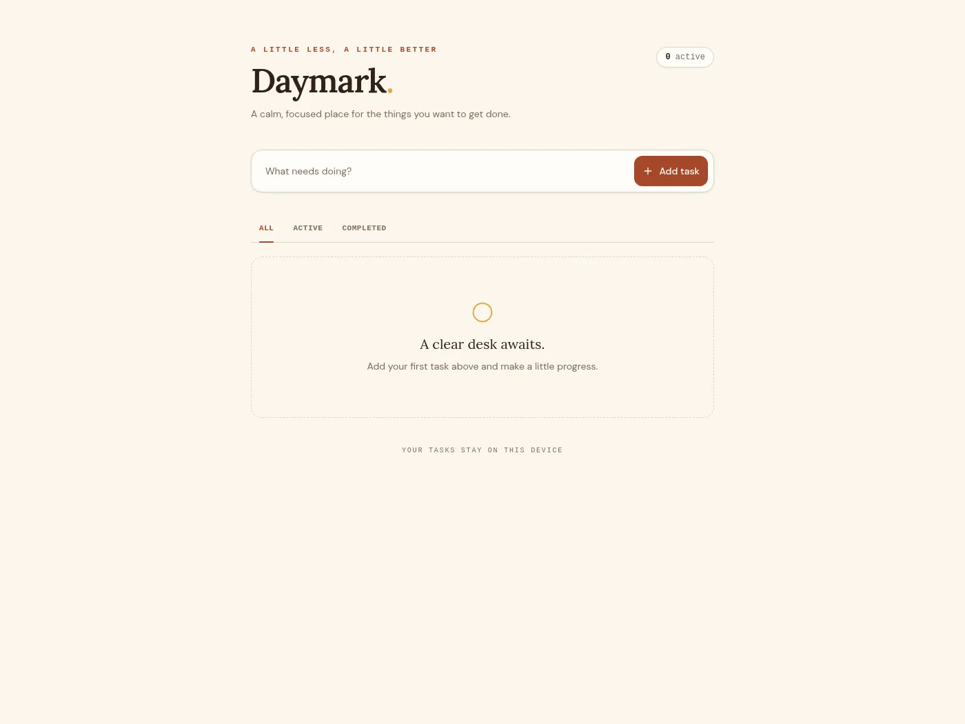 Minimalist To-Do Mobile