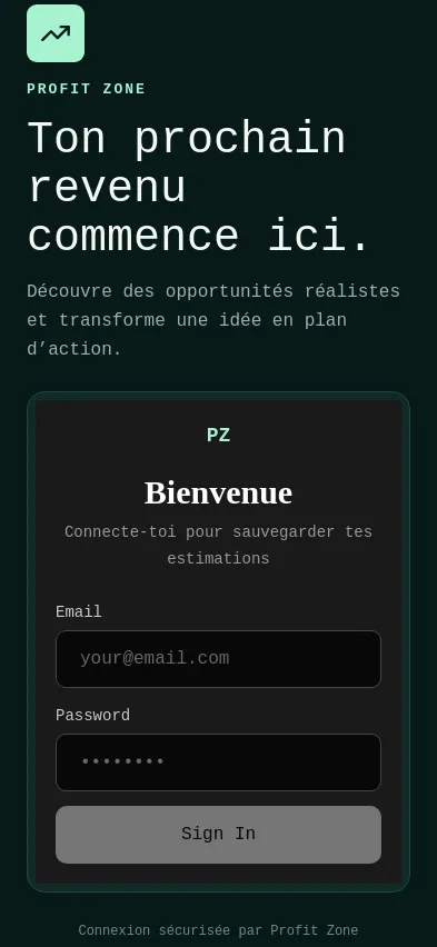 Profit Zone Hustle App