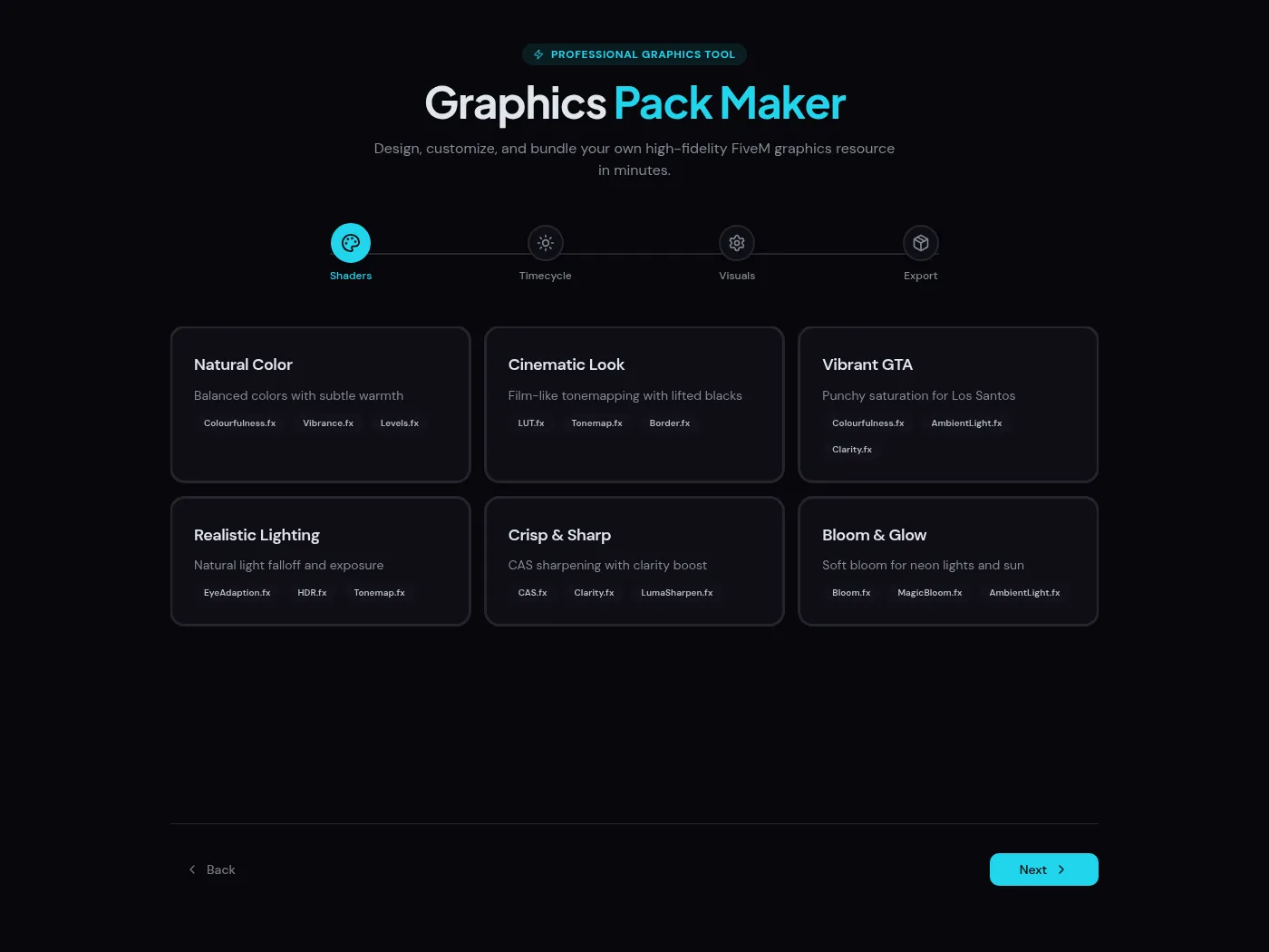 FiveM Graphics Pack Maker