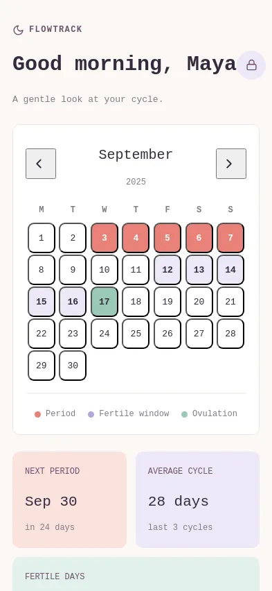 FlowTrack Cycle App