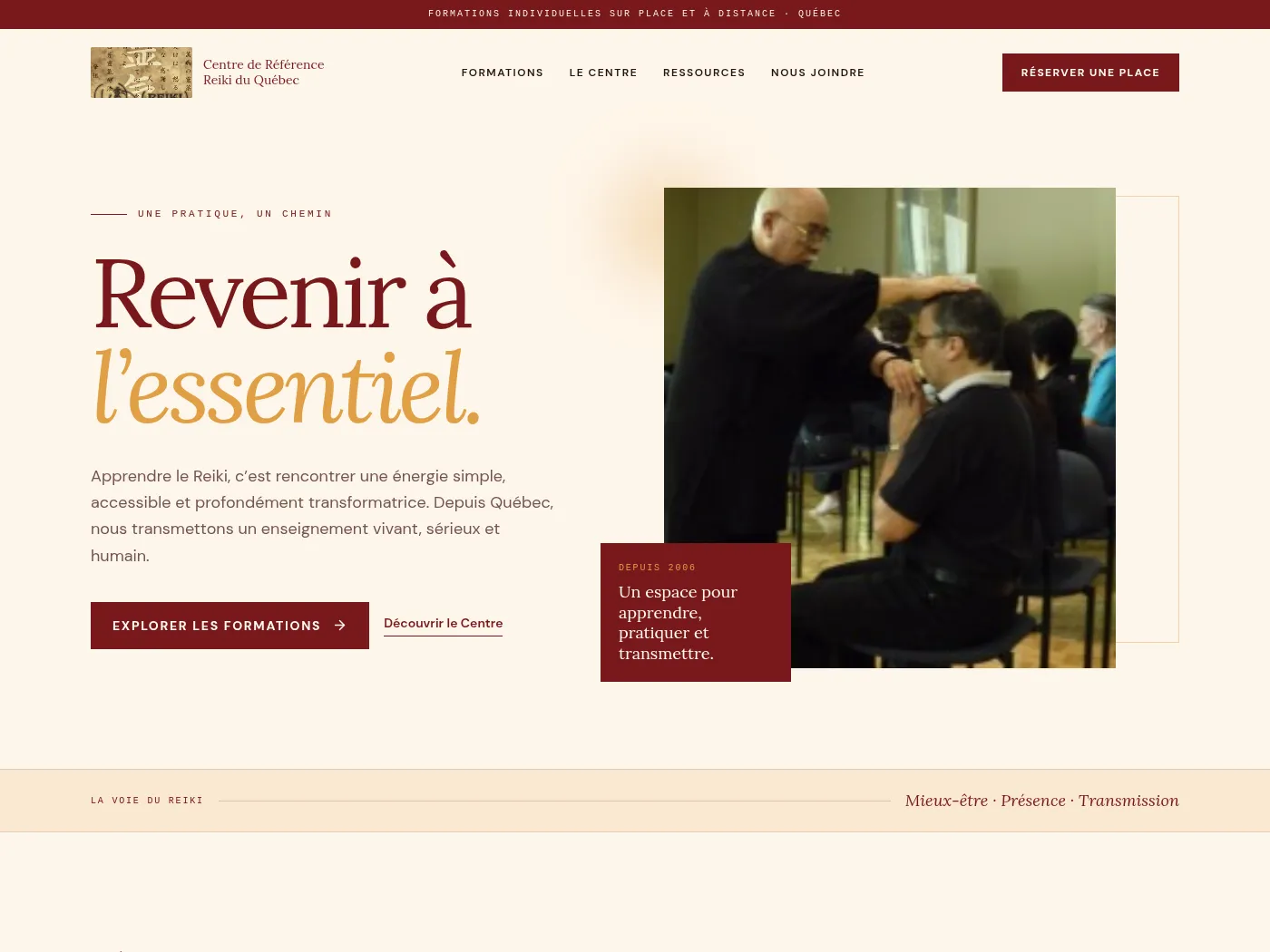 Centre Reiki Quebec Site