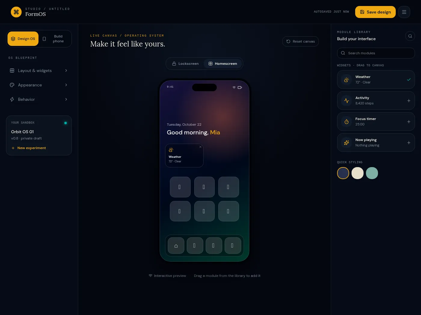 Virtual Phone Designer