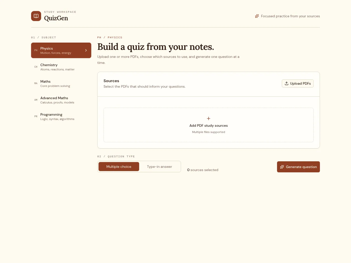 QuizGen Study Hub